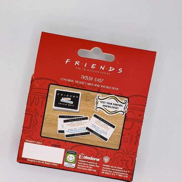 Games | Friends Tv Show Trivia Quiz Card Game With 10 Questions | Poshmark